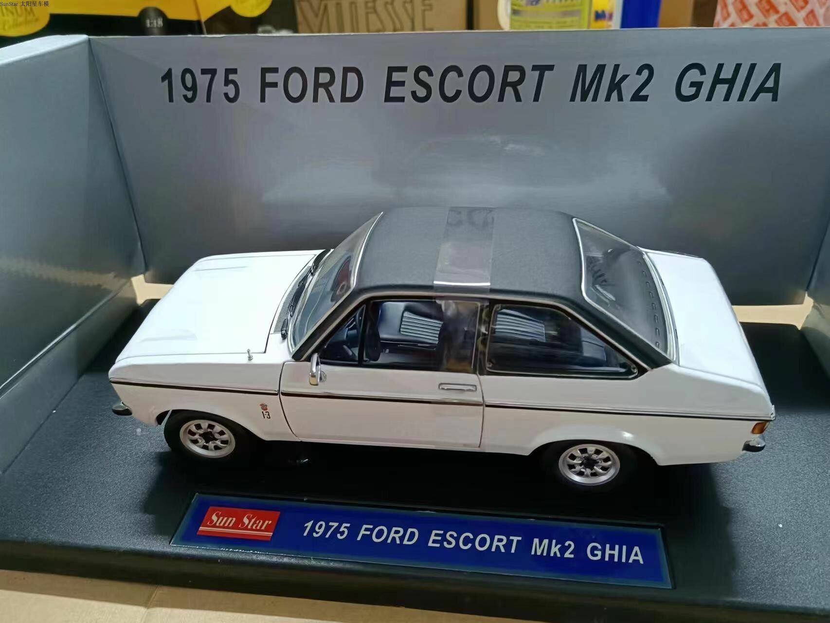 1/18 Sunstar Model Ford Escort 1600 MK2 Литая модель автомобиля