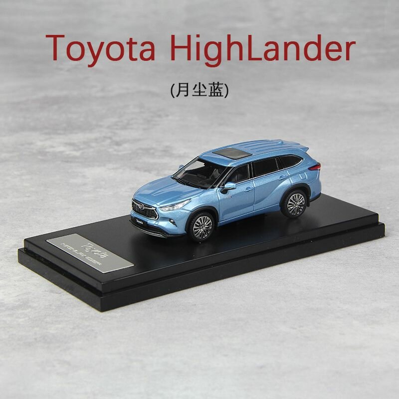 LCD 1:64 Коллекционная модель автомобиля Toyota Highlander SUV из сплава