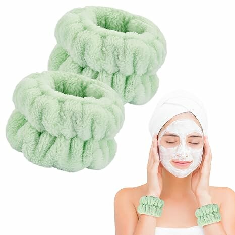 Косметические напульсники для умывания, повязки, нарукавники на руки 2 шт