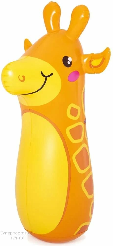 Надувная игрушка для боксирования Bestway "Животные", детская напольная груша-неваляшка для бокса, игрушка-тренажер для игр, 89 см
