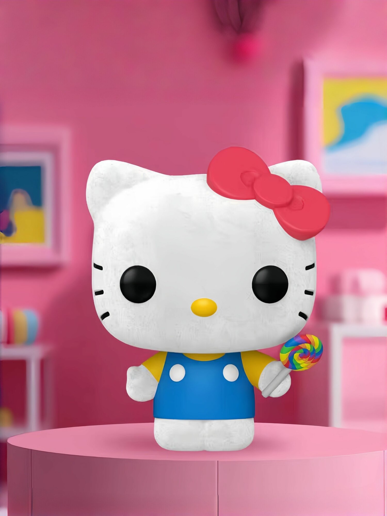 Поп Санрио: Хелло Китти - Хелло Китти с Леденцом (Флок) funko pop