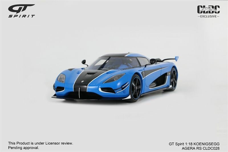 Машинка GT Spirit 1:18 Koenigsegg Agera RS SPORTLINE Модель автомобиля из смолы
