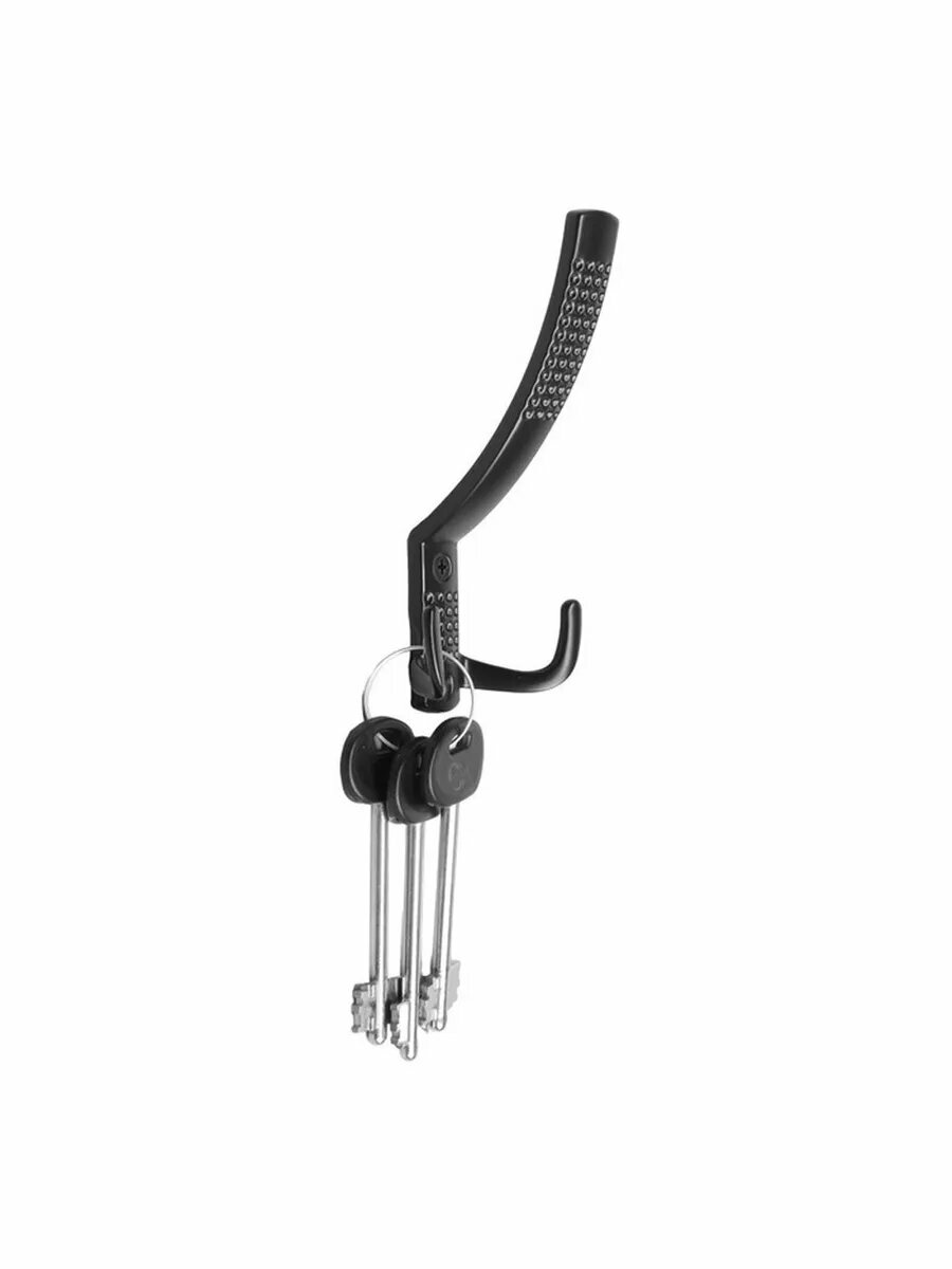 Мебельный крючок с тремя крюками, черный
