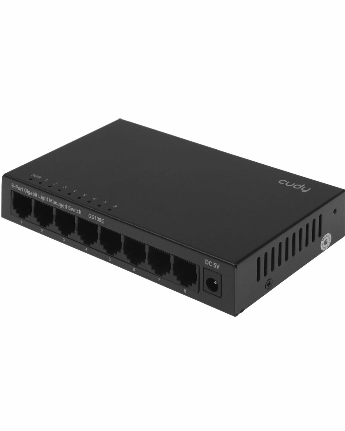 Управляемый коммутатор Cudy GS108E, 8 гигабитных портов, металлический корпус