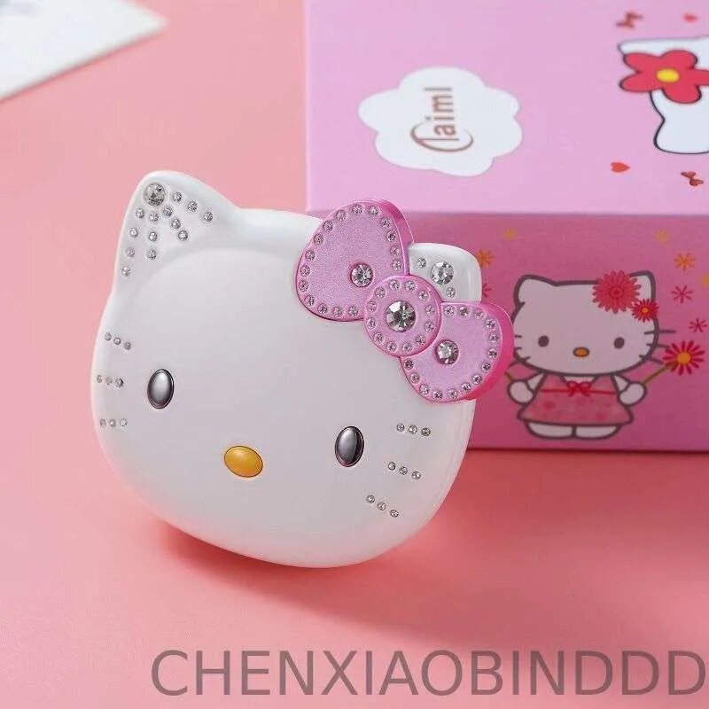 Мобильный телефон k688 Hello Kitty белый, складной корпус, сенсорный экран, 1 SIM карта