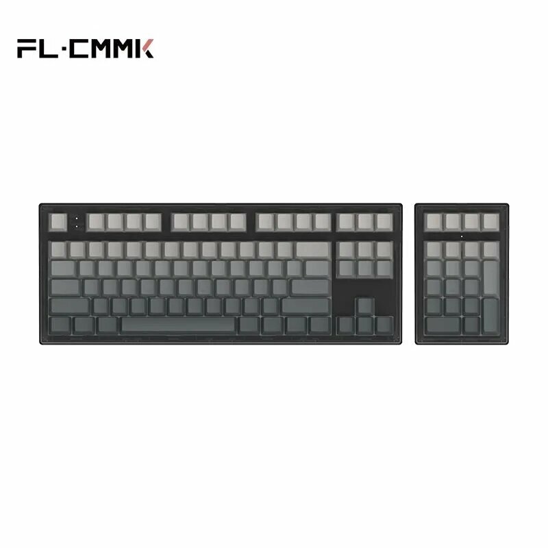 FL.Esports Клавиатура беспроводная MK870 PRO, (BOX Red), Английская раскладка, черный, серый