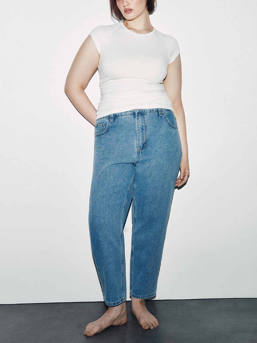 Джинсы мом mixmatch 