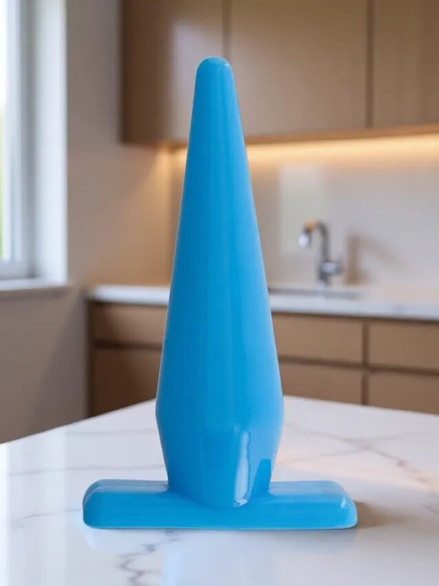 Анальная пробка "Фанки" Funky Butt Teaser BLUE, силикон, 10 см