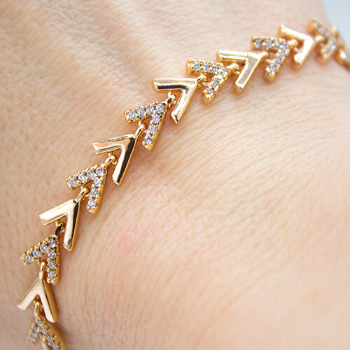 Браслет XUPING JEWELRY, фианит, искусственный камень