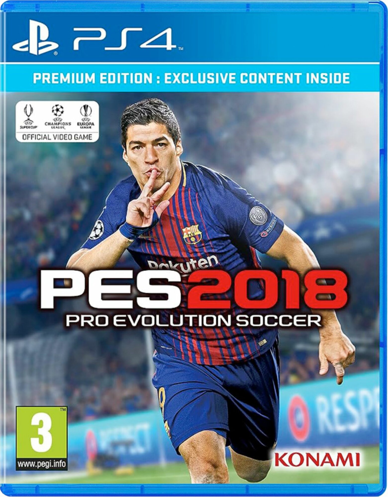 PES 2018: Pro Evolution Soccer. Premium Edition (русские субтитры) (PS4)