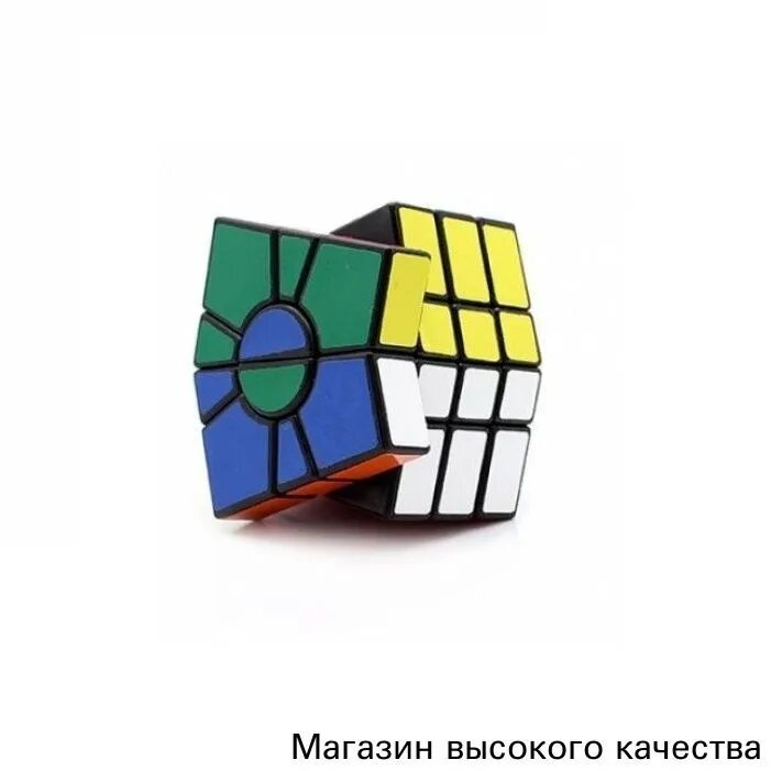 Головоломка QJ Super Square-1 для спидкубинга и коллекционеров, кубик Рубика, черный пластик — фото 1