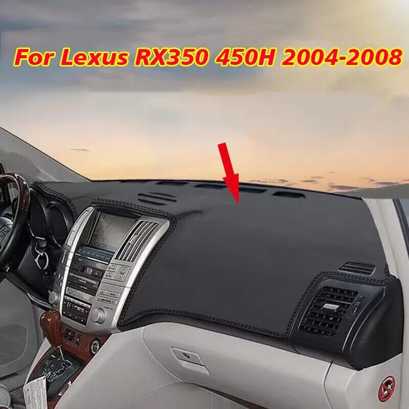 Кожаный коврик-накладка на приборную панель для Lexus RX350 450H 2004-08