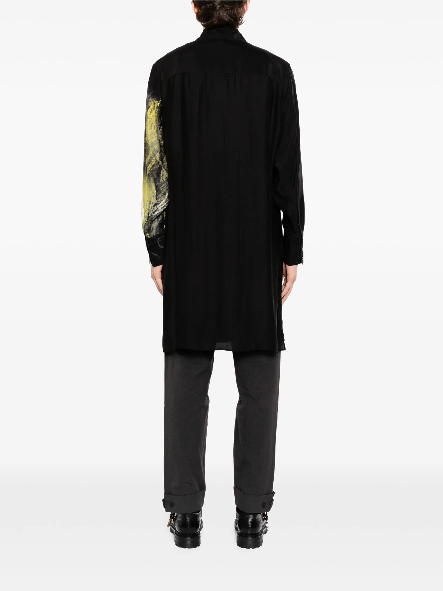 Рубашка Yohji Yamamoto, размер 3, black / black — фото 1