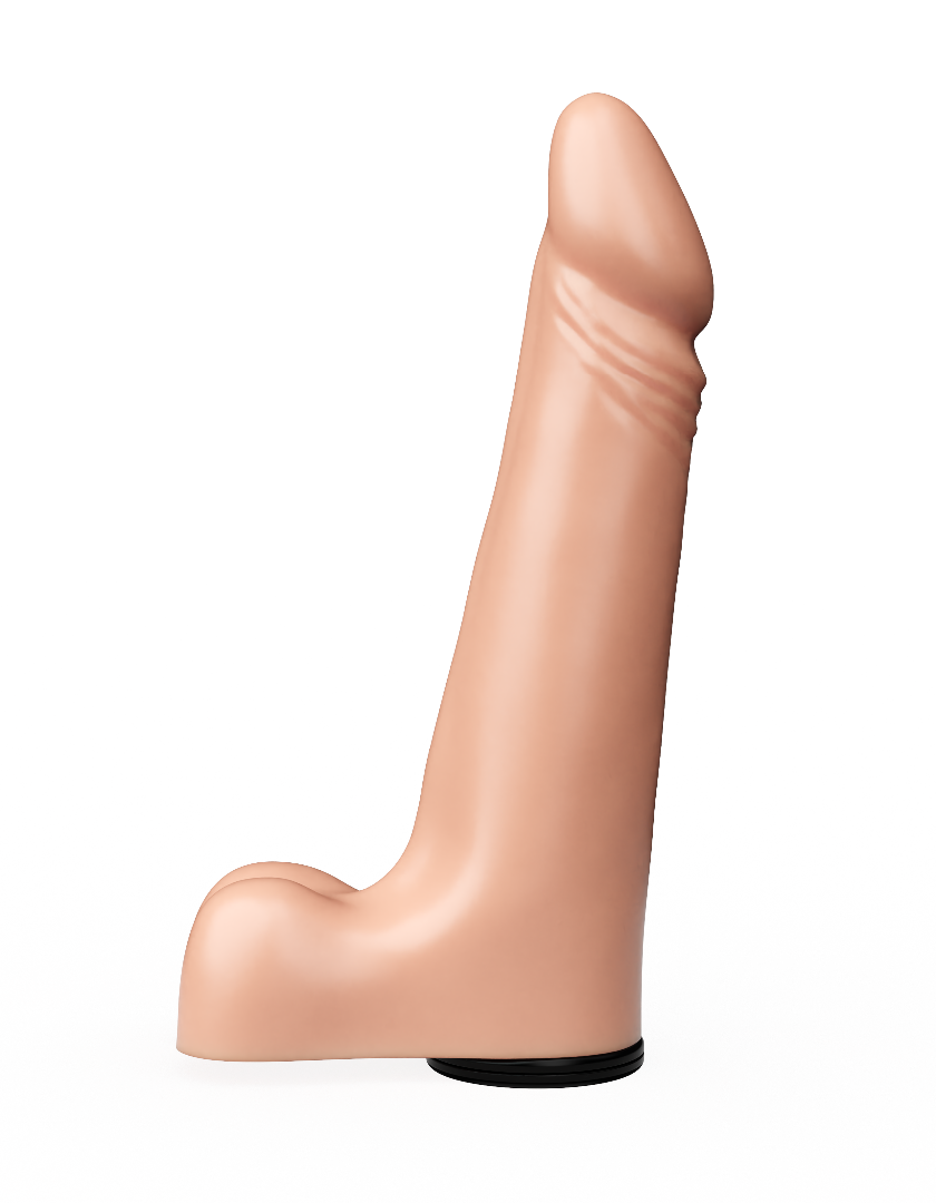 Насадка-плаг с коннектором Lovetoy из ПВХ бежевая (18.5, Ø 4.3 см) 205000