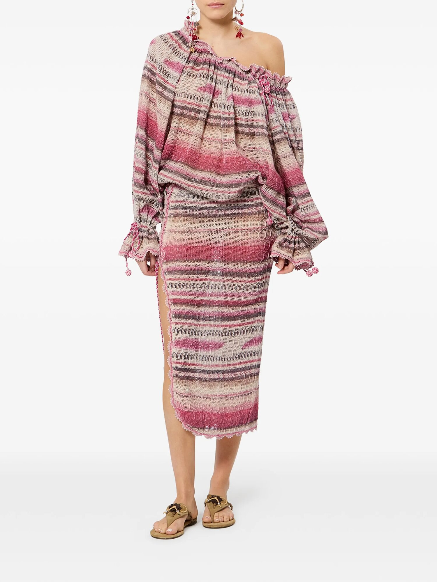 Юбка Isabel Marant Noryane, размер 40, pink — фото 1