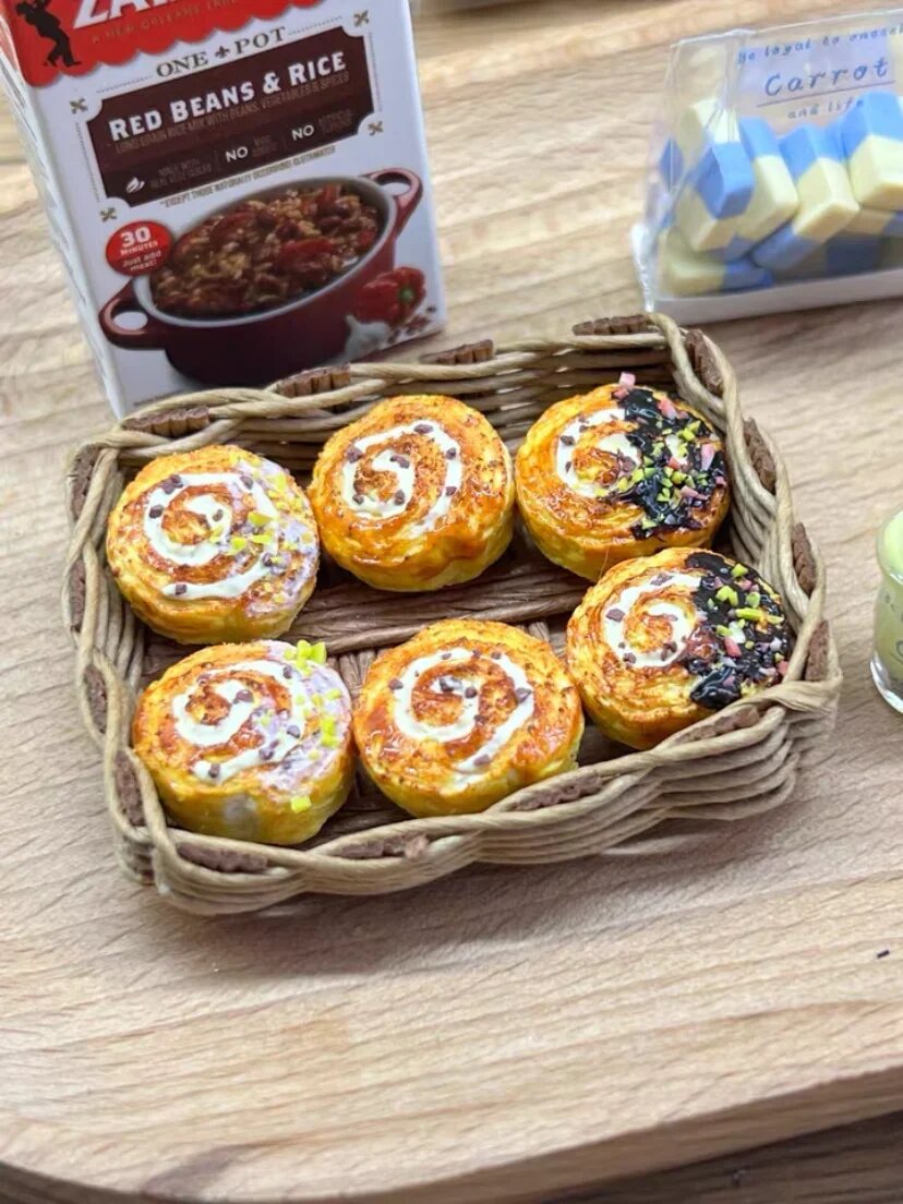 Миниатюрная кухонная модель хлеба, десерта, круассан, сэндвич, тост, бублики, мини-пекарня, кукольный дом, аксессуары «сделай сам», кукла, вечеринка, еда, Bjd