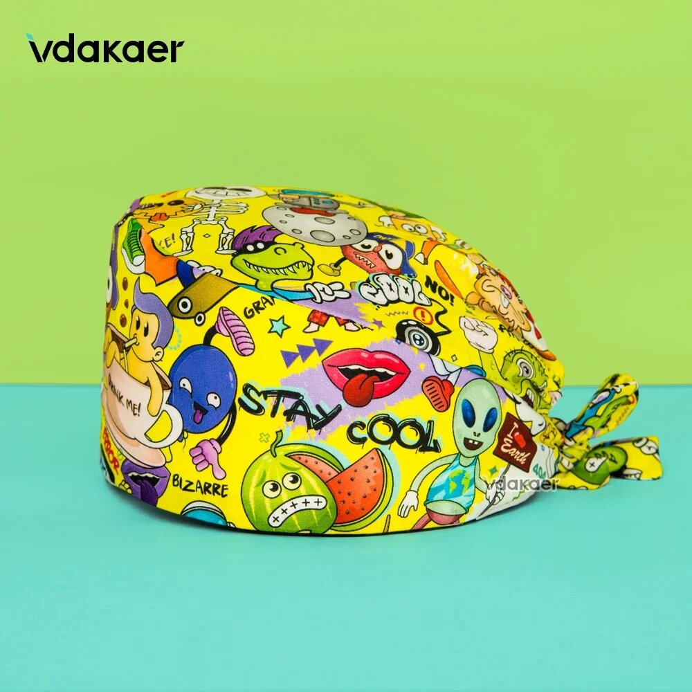 Скраб vdakaer с мультяшным принтом, цвет hat