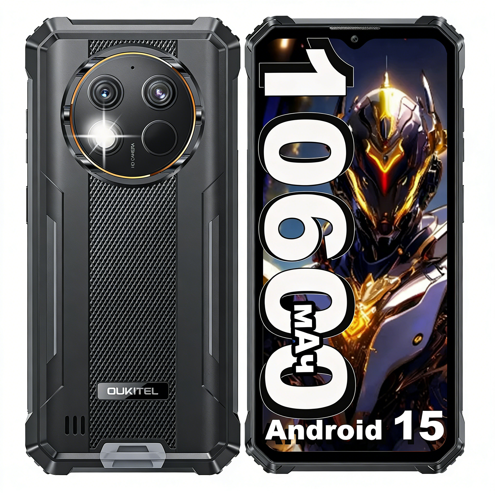 Смартфон Oukitel G1 S 10600 мАч Android 15 8ГБ(4+4) + 128 ГБ EU 4/128 ГБ,