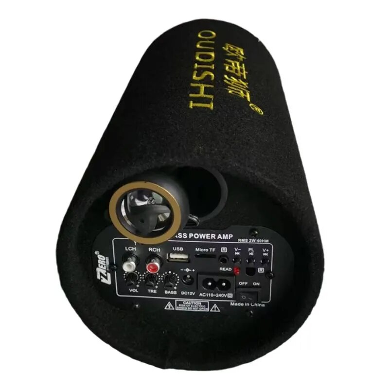 Сабвуфер автомобильный 13 см (5 дюйм.) Z-ZERO OUDISHI, для авто, черного цвета, 12V/24V/220V