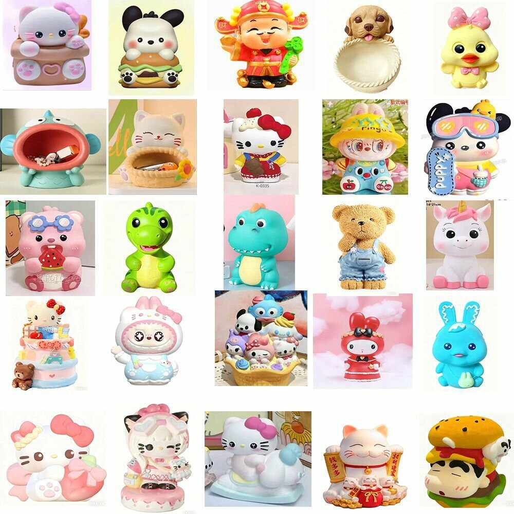 Гипсовые фигурки для рисования, пустые заготовки для детских художественных проектов, идеально подходят для продажи на парковых и ночных рынках, оптовые поставки с бесплатной доставкой на единичные товары.