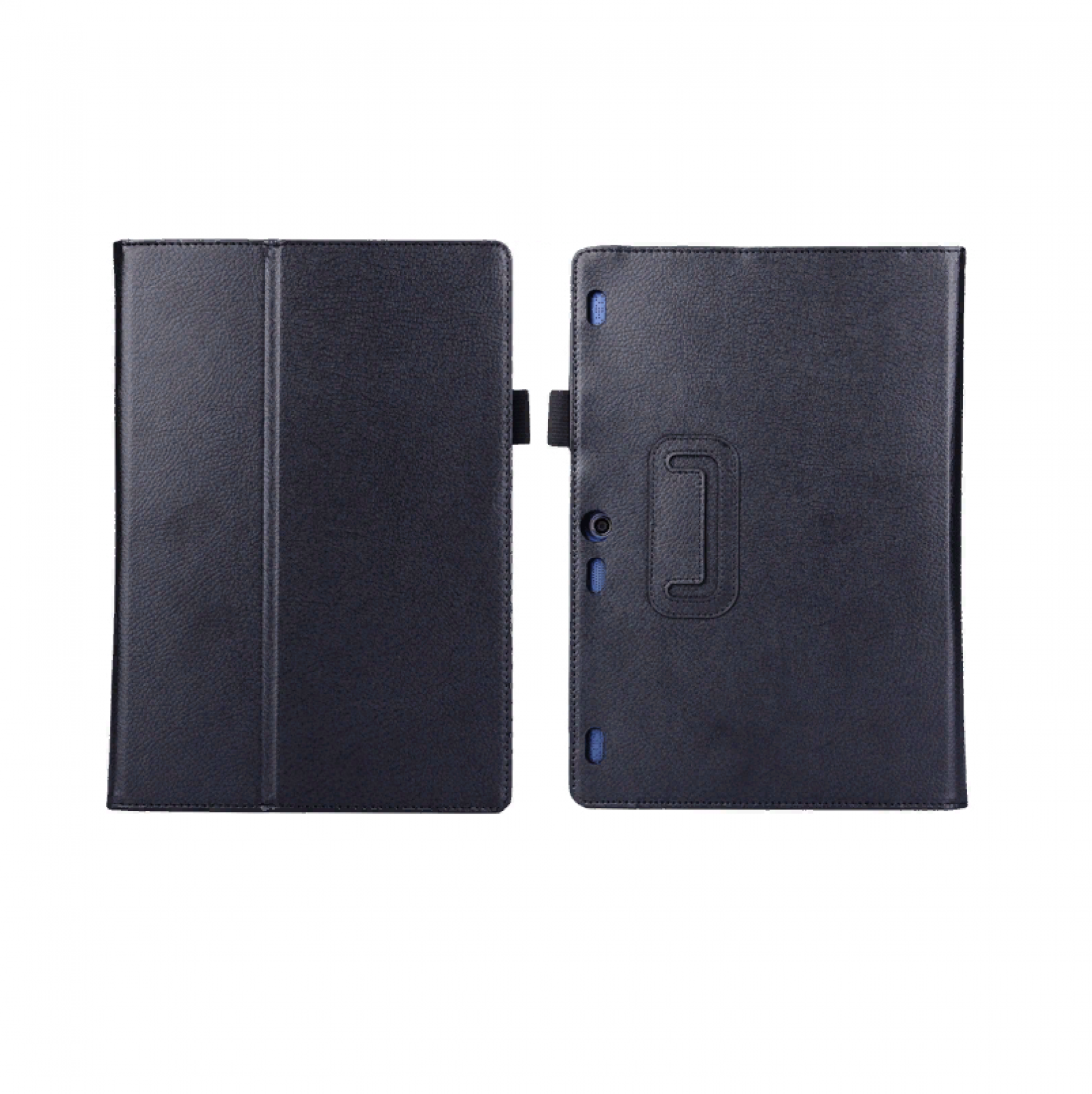 Чехол-обложка MyPads для планшетов Lenovo TAB 2 A10-70F и A10-70L с подставкой черный кожаный