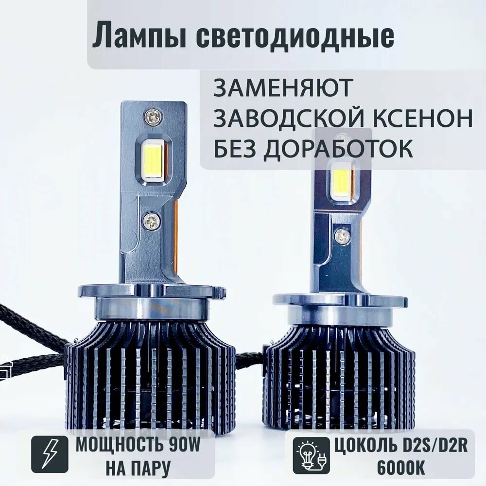 D-Series Лампа автомобильная D2S, D2R, 2 шт. арт. HID2LED_D2SR