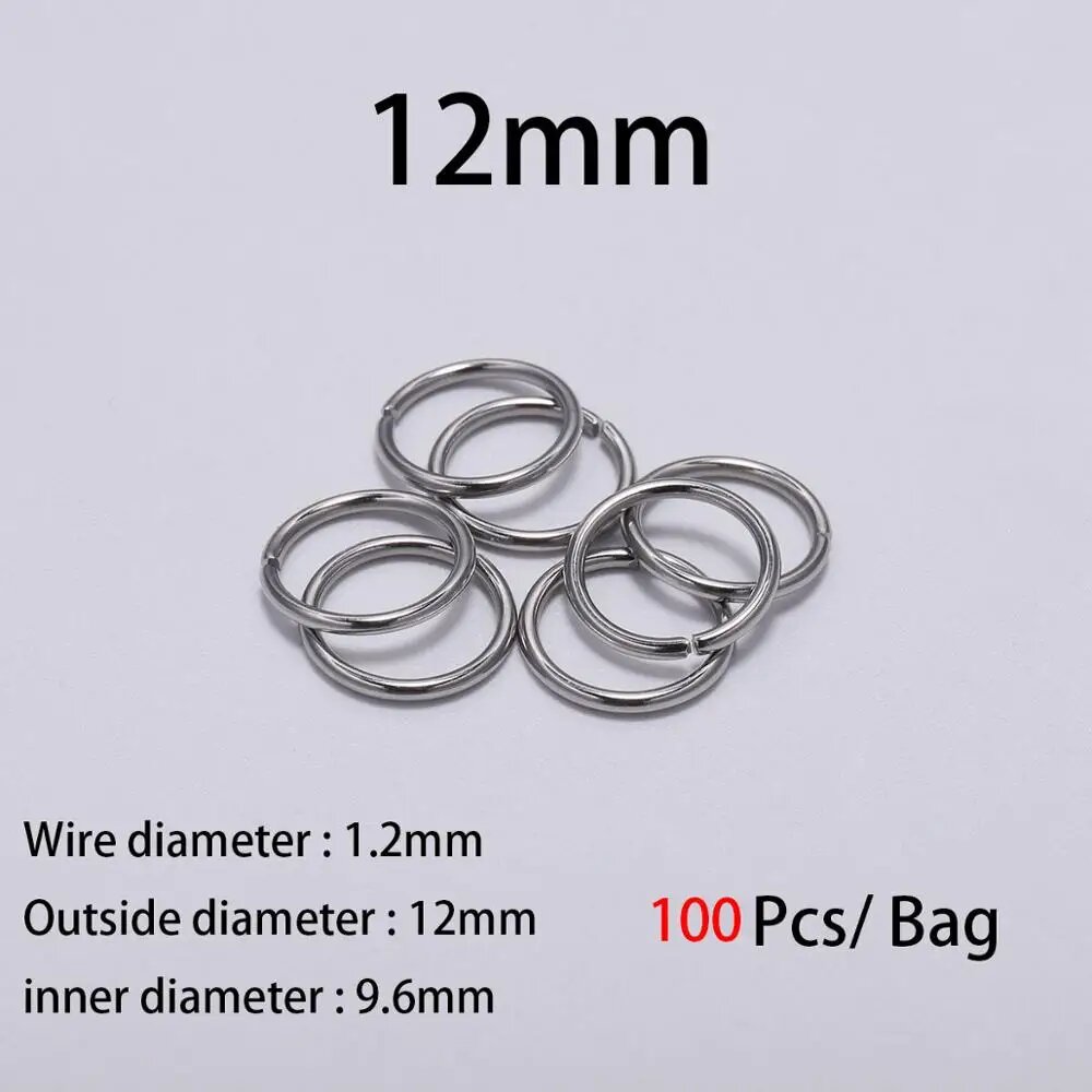 Открытые кольца 12mm, 100шт