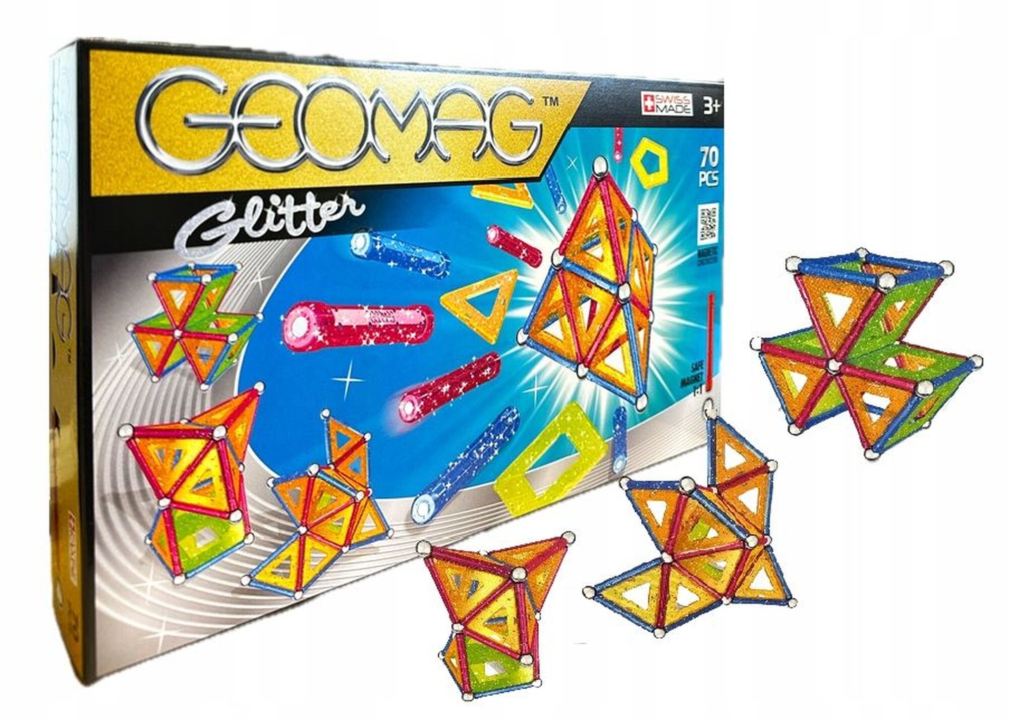 Магнитный конструктор Geomag - Магнитные строительные блоки, 70 эл. - 0871772005285