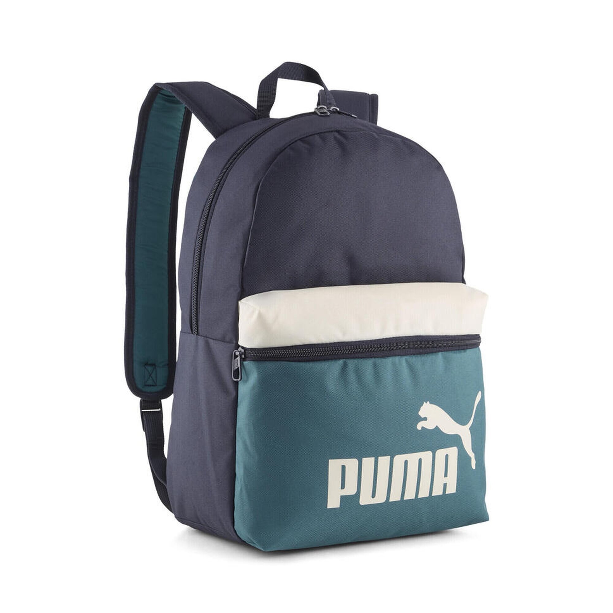 Рюкзак Decathlon, в спортивном стиле, PUMA Phase объем 22 л, цвет Синий / Зеленый
