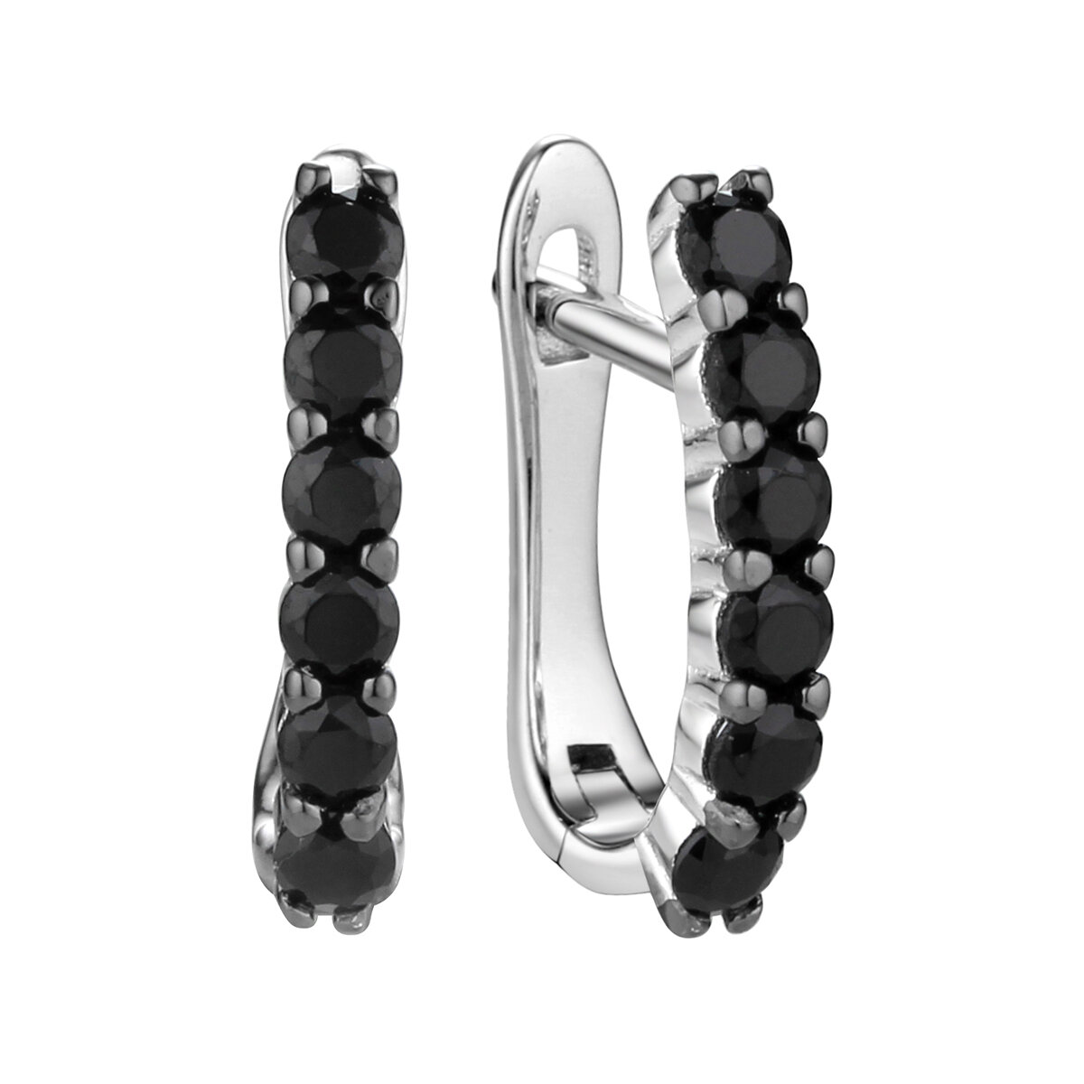 Серьги, серебро, 925 проба, нанокристалл