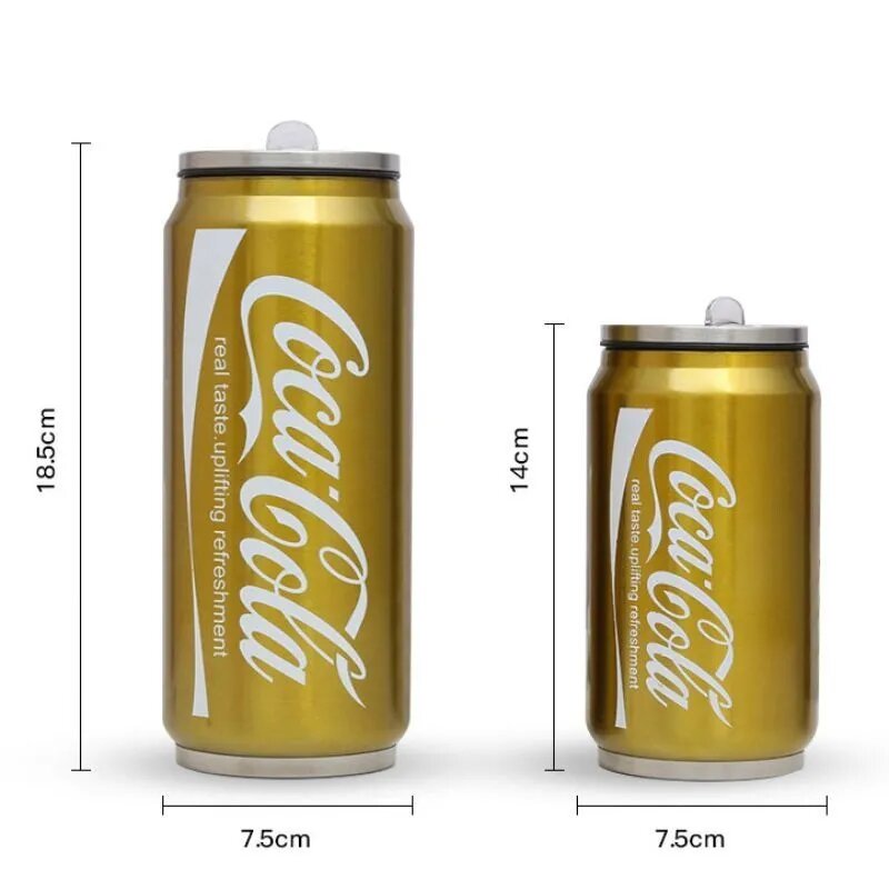 Термокружка Coca-Cola 0.35 л Синяя стальная термокружка для напитков — фото 1