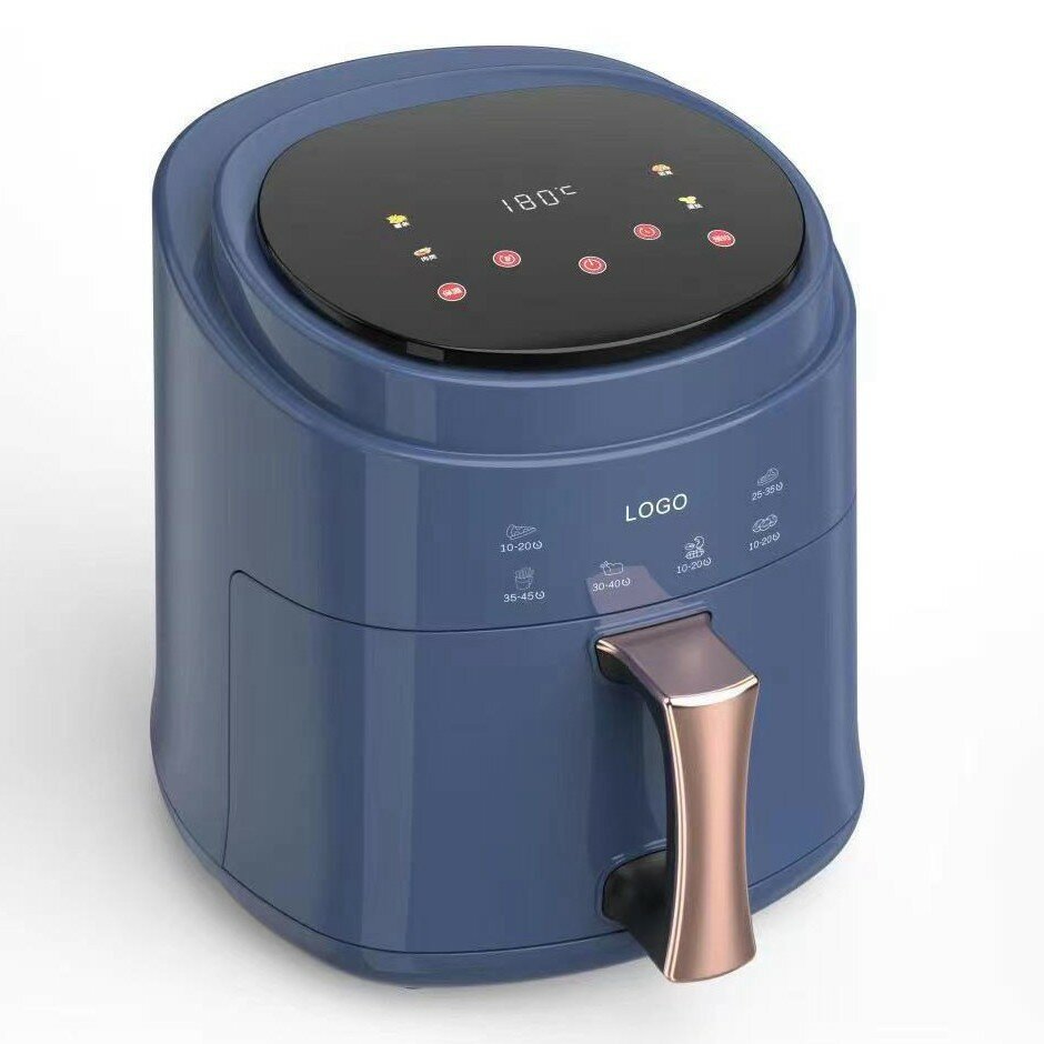 Экспортная аэрофритюрница, из нержавеющей стали, с прозрачным корпусом, с компьютерным управлением, умная электрическая фритюрница для дома, большой объем, американский стандарт.