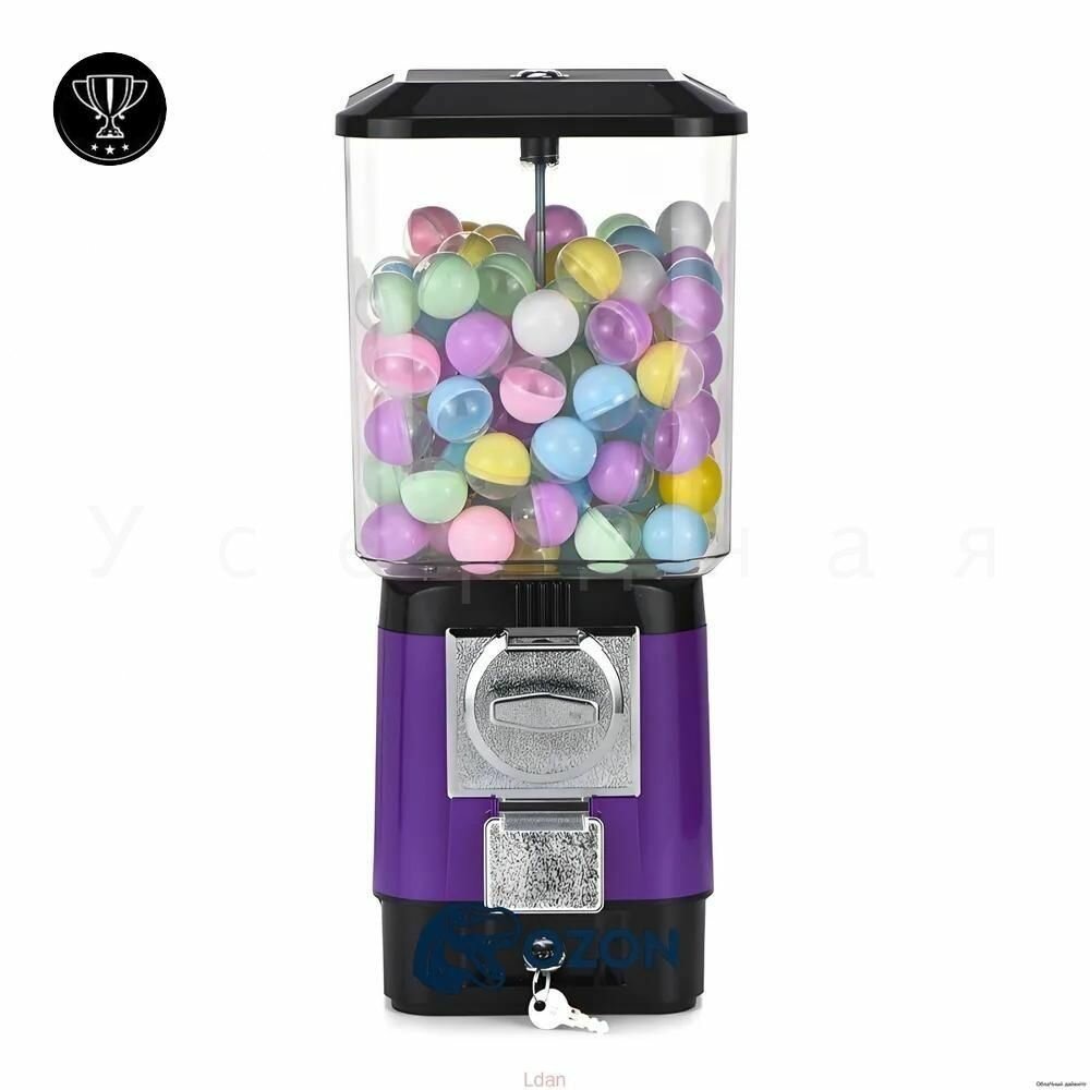 GMВендинговый автомат для жвачек, попрыгунчиков, игрушек в капсулах и конфет/десять рублей Опционально с монетным приводом/Механический торговый вендинговый аппарат KIDS'TOP