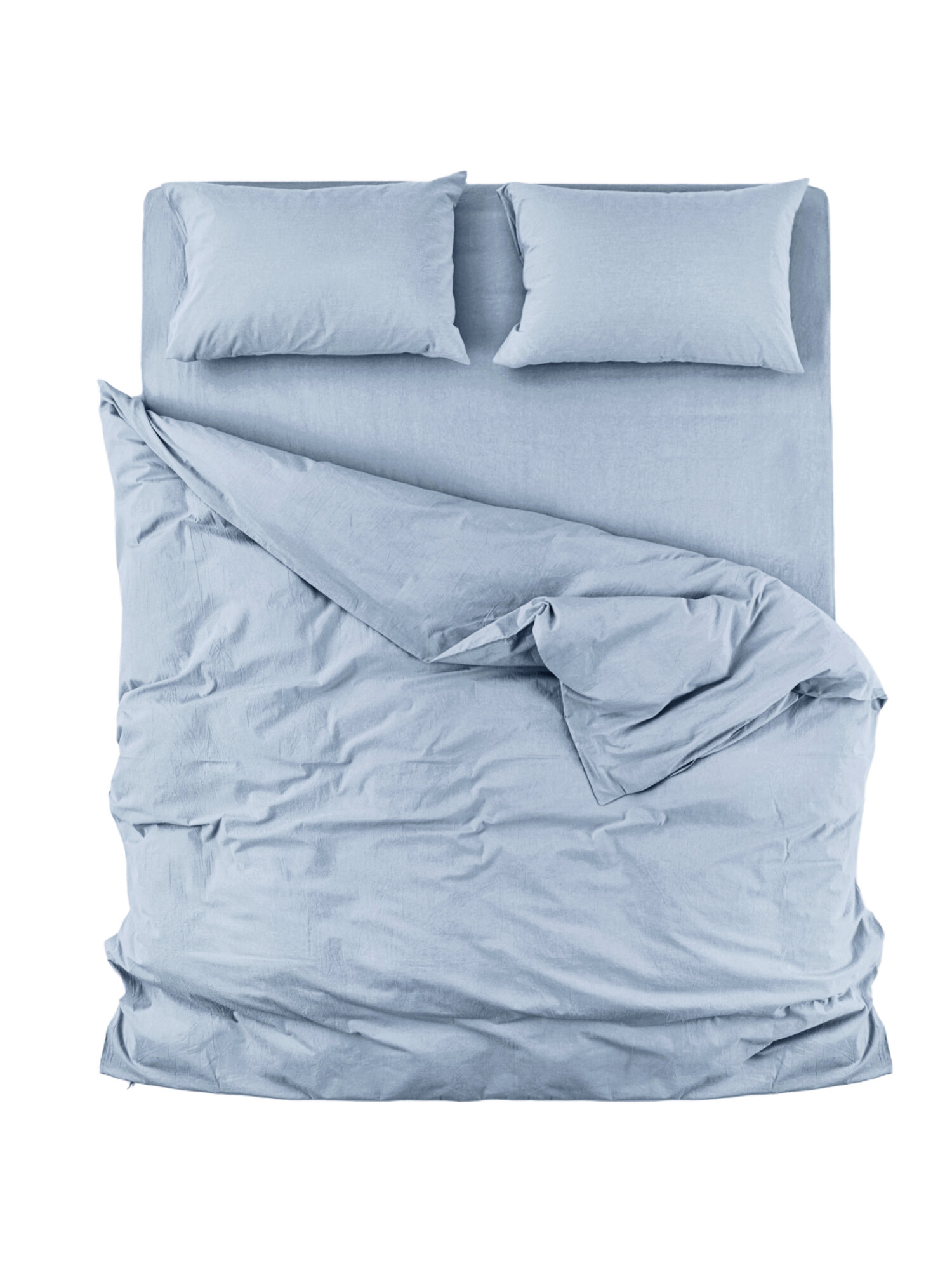 Пододеяльник MORФEUS (морфеус) - Melange Blue-gray (серо-голубой)- 220х200 - вареный хлопок