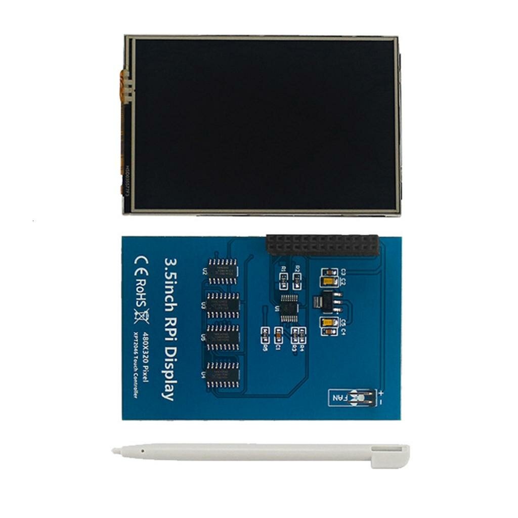 LCD-монитор 3,5 дюйма для Raspberry Pi 5, Одиночный экран 20 fra