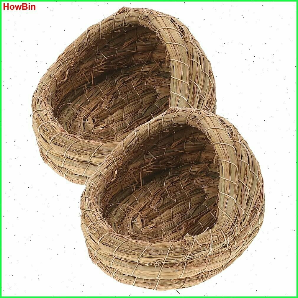 Домик Для Куриц Из Соломы 2 Штуки Гнездо Для Сна Размер 15.00X14.00X11.00Cm