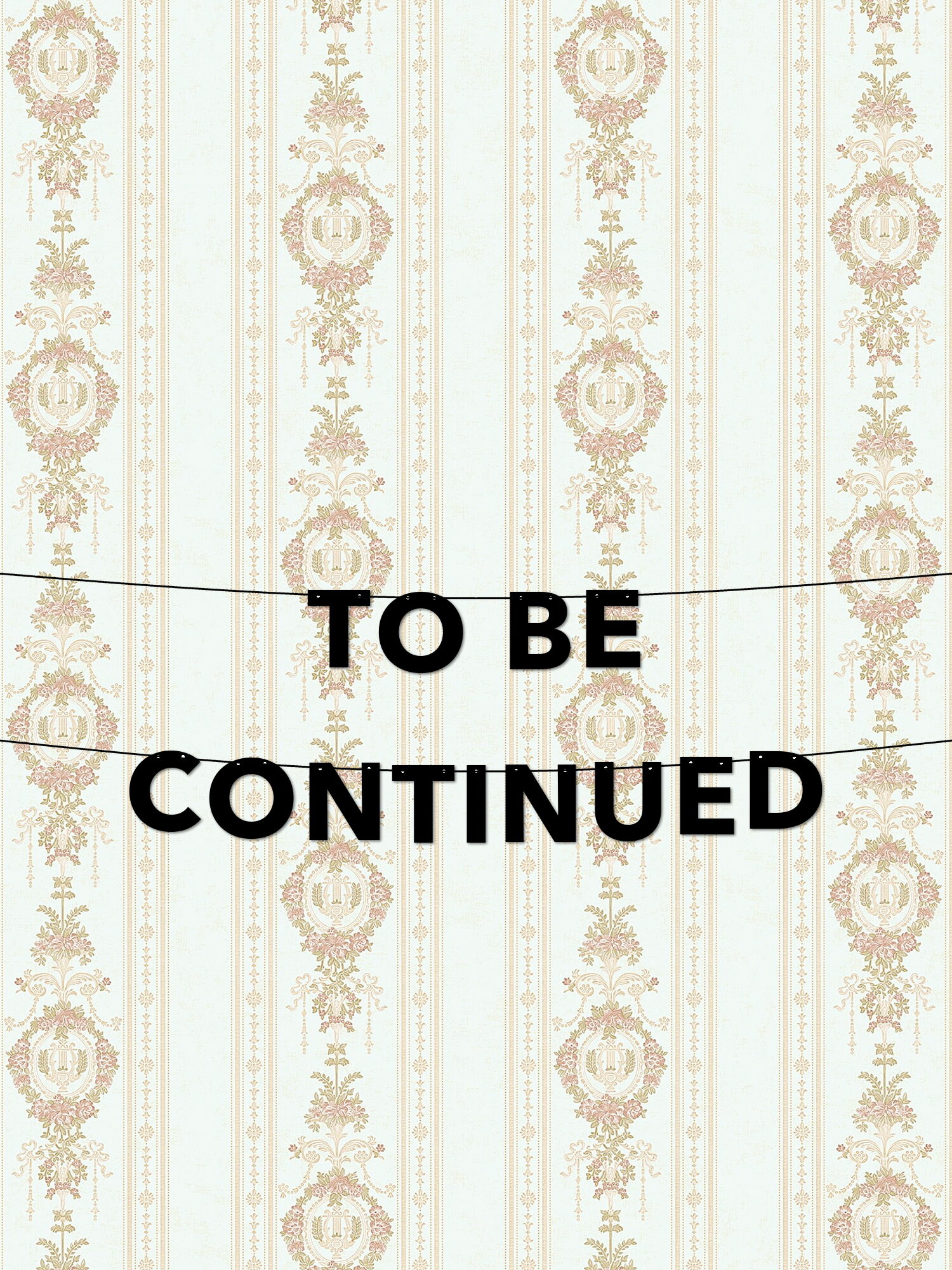 Гирлянда-растяжка для украшения интерьера - декор для комнаты to be continued - высота букв 10 см, толщина букв 1 мм, долговечный материал