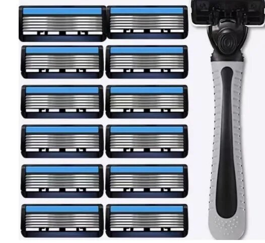 Мужская бритва INFINITY. Набор со станком и 12 сменными кассетами