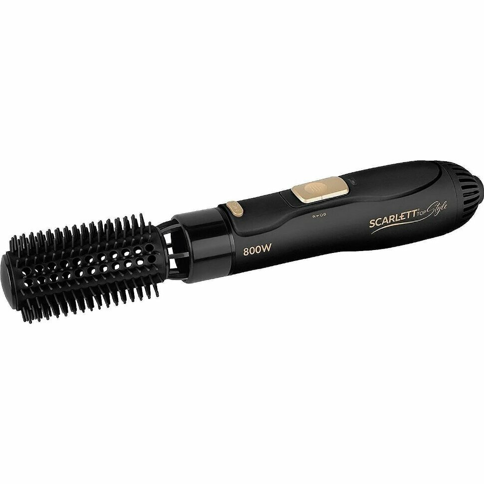 Фен-щетка Scarlett Top Style SC-HAS73I09 (800 Вт, Черный с золотом), 2464606