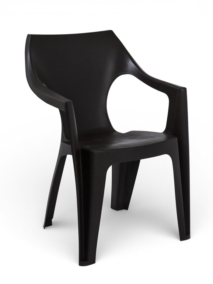 Кресло садовое Decorona DeForma, 55×53.5×78.5 см, пластиковое, цвет тёплый орех