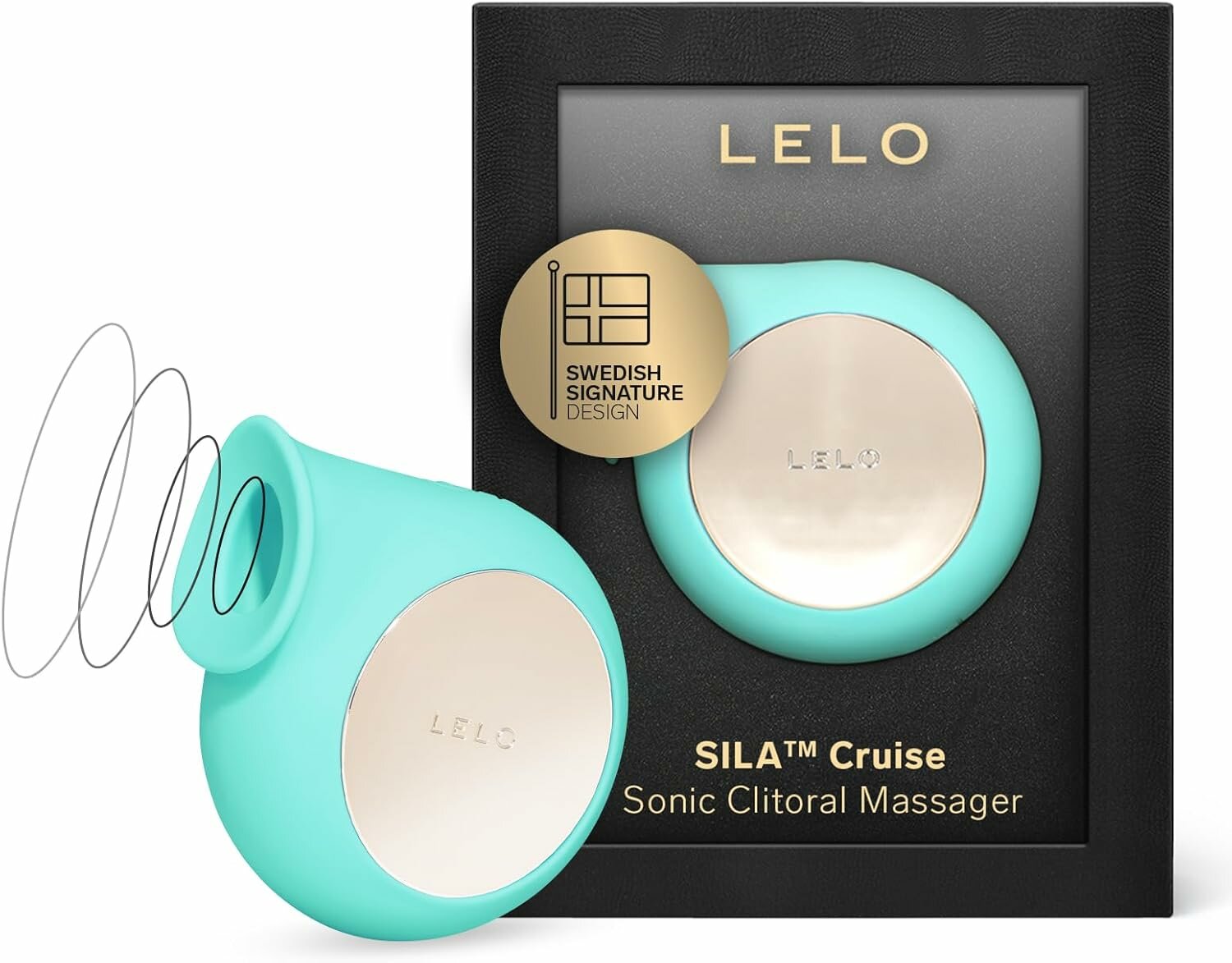 Стимулятор клиторальный звуковой LELO SILA, aqua, силикон LEL8236