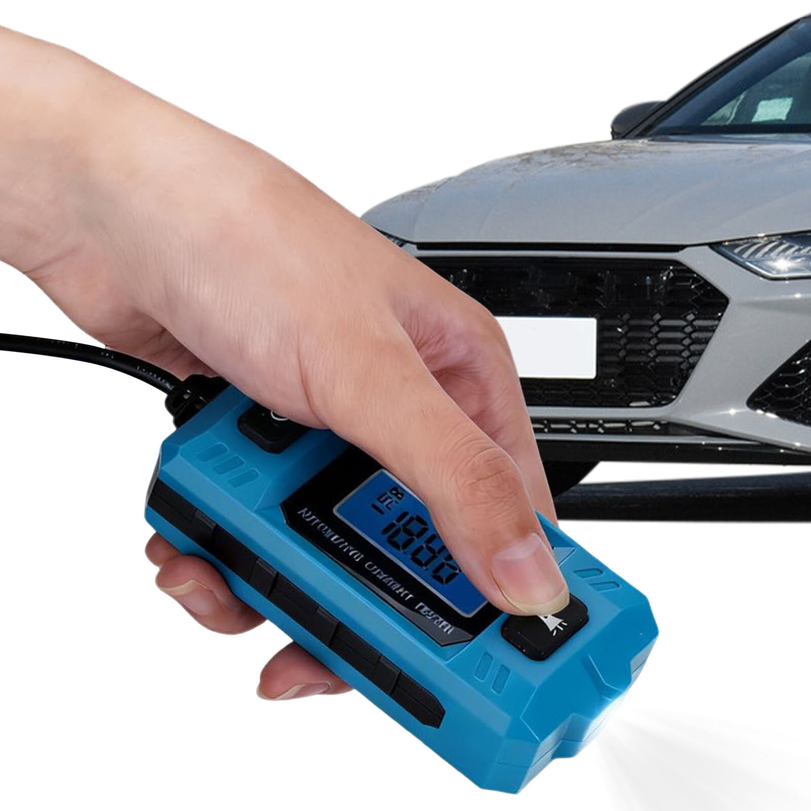 Автомобильный измеритель тока с подсветкой дисплея и встроенным фонариком для проверки утечек