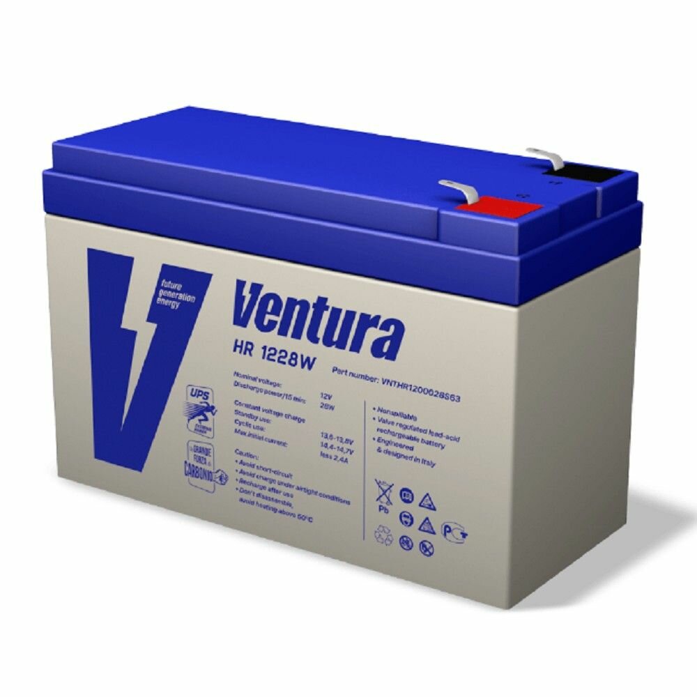 Батарея для ИБП VENTURA HR 1228W 12B, 7200мАч AGM