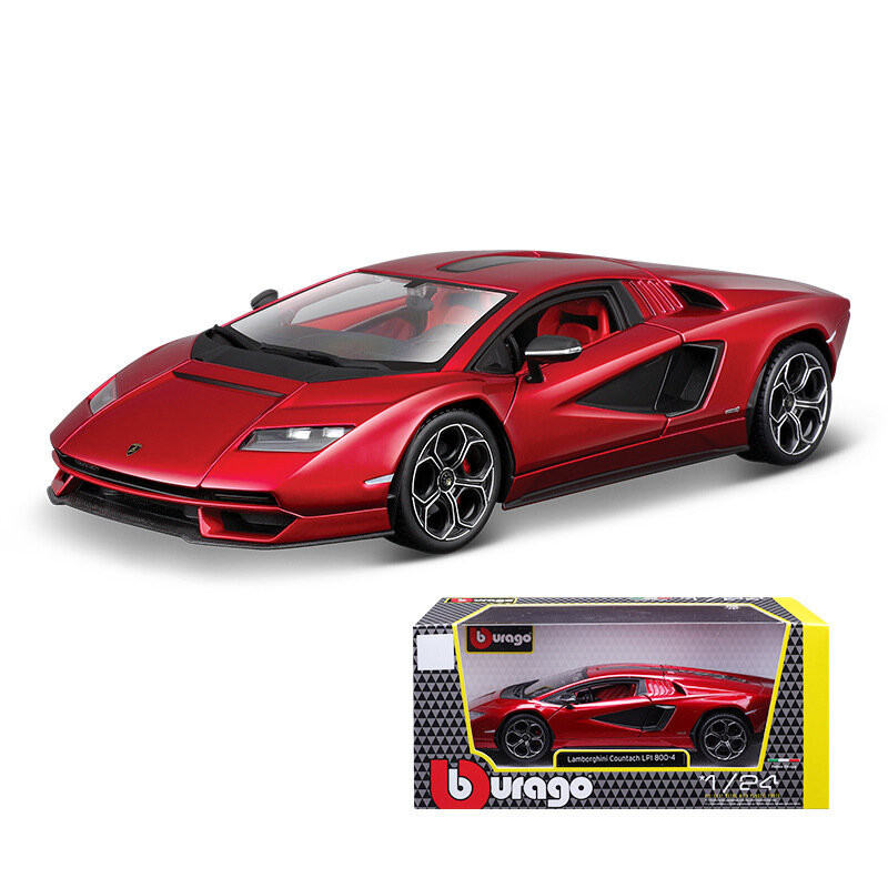 Фигурка Meritor 1:24 Lambo LPI800-4, модель автомобиля из сплава, игрушечная металлическая модель автомобиля, украшения для игрушечного автомобиля