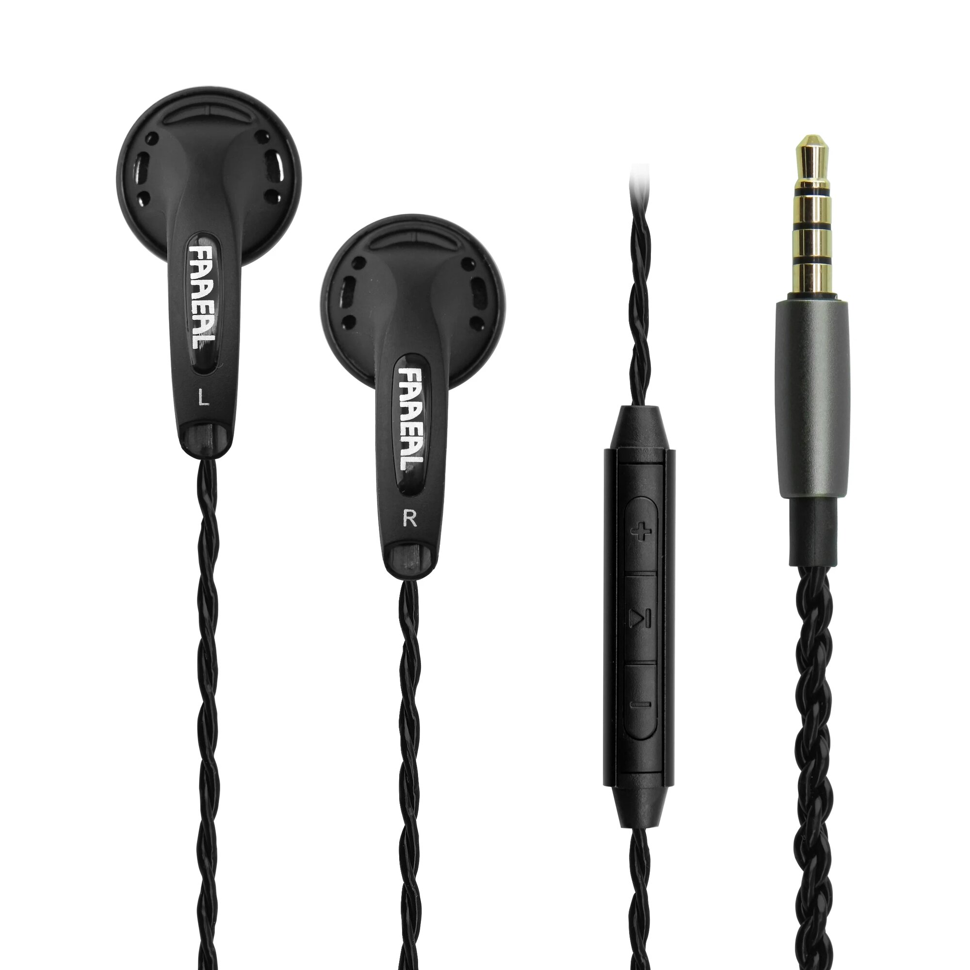FAAEAL Iris 2.0 Черные наушники-вкладыши с микрофоном