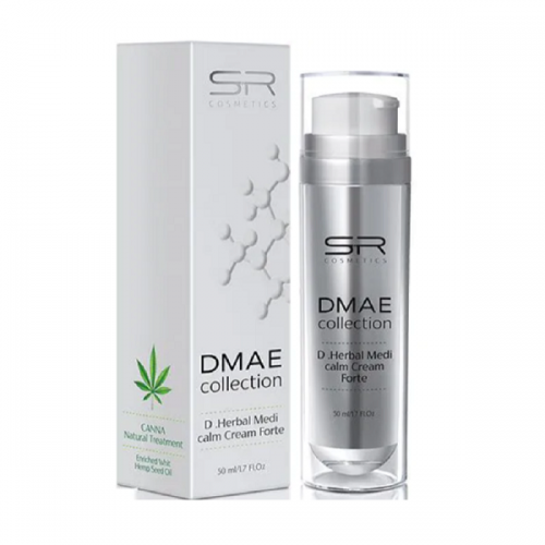 Успокаивающий увлажняющий крем с Dmae - D.herbal Calm Face Cream Forte, 50мл, 50 мл - SR Cosmetics