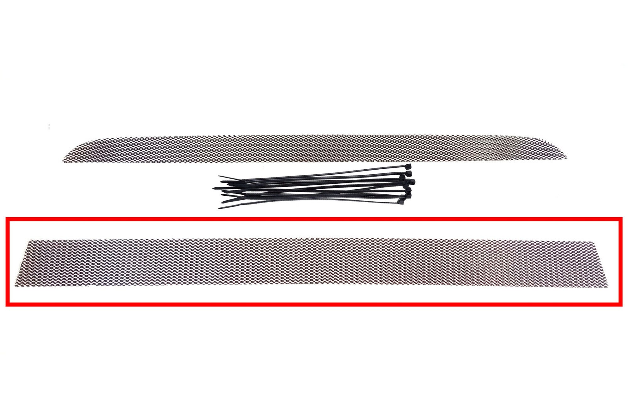 Защитная сетка радиатора для KIA SOUL (кроме GDI AT GT) 2017-2019 (II рестайлинг), низ, 1шт