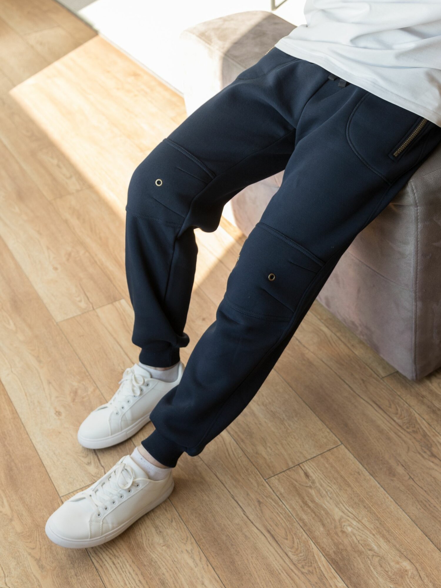 Брюки хлопковые с начесом JB Casual