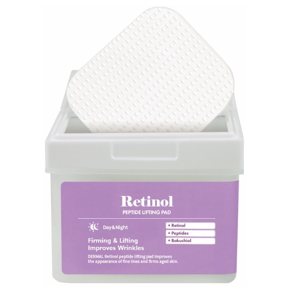 Пэды для лица Retinol Peptide Lifting Pad, лифтинг-эффект, с ретинолом и пептидами, 210 мл, 120 шт