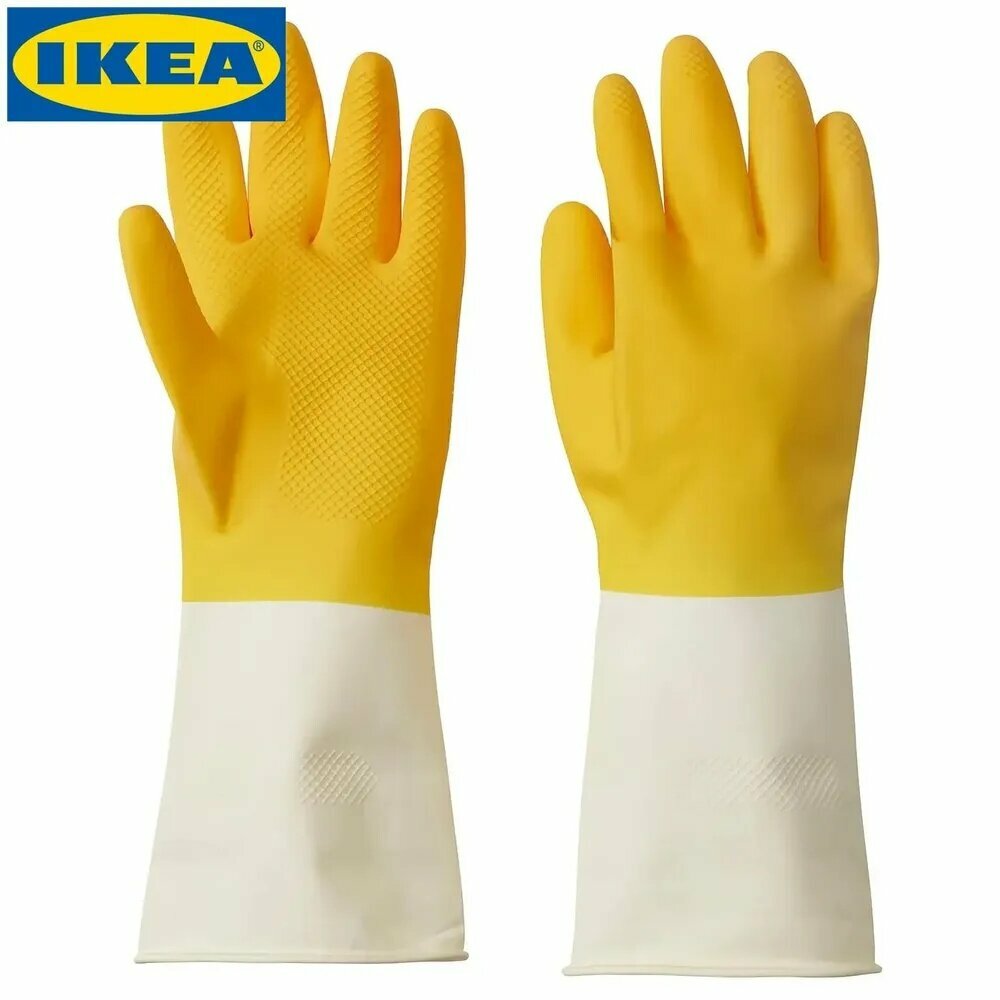 IKEA Перчатки хозяйственные, размер M, 1 пара